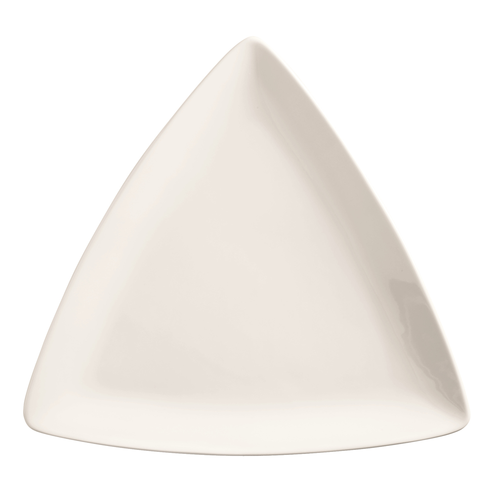 World Tableware 840-440T Porcelana Triangle Plate, Bright White ...